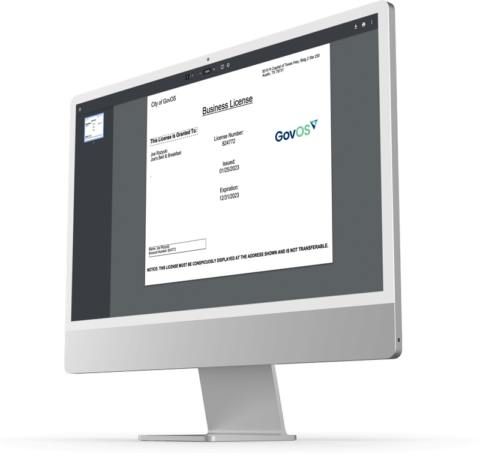 Business License Solution - Government Licensing Software | GovOS